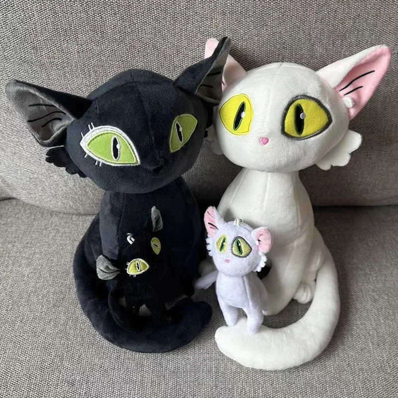 30cm Suzume No Tojimari Anime Plush Toy Daijin Cat And Sadaijin Black ...