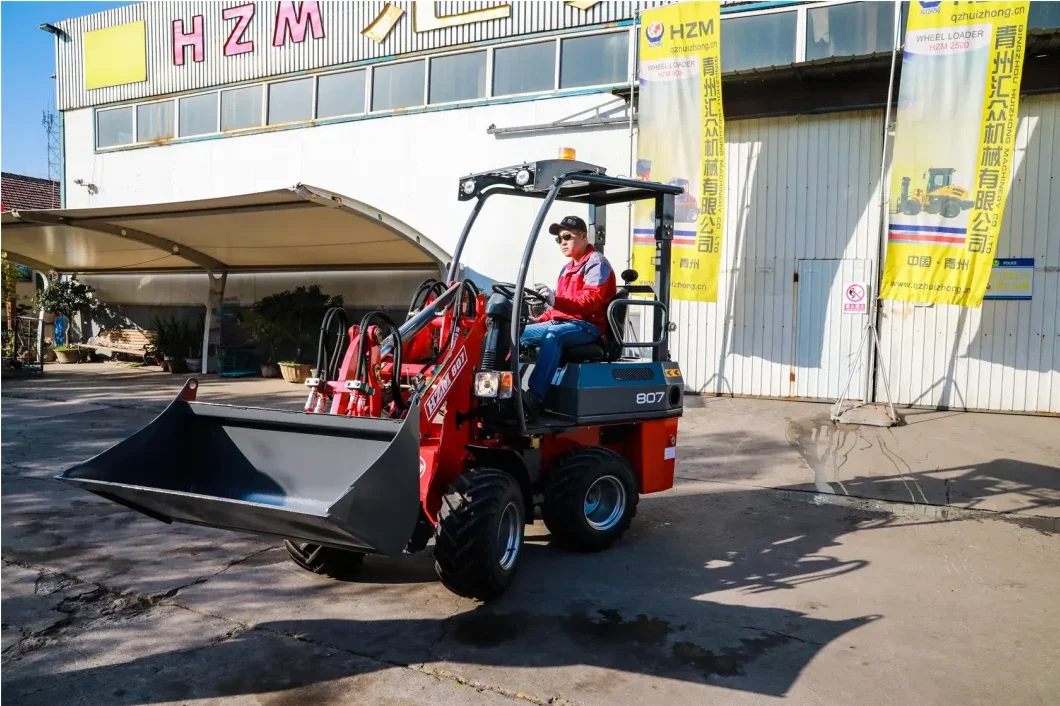 Hydrostatic 809 Hzm Huizhong Qingzhou Mini Loader/hzm908 31.5loader Mini Wheel Loader For Sale ...