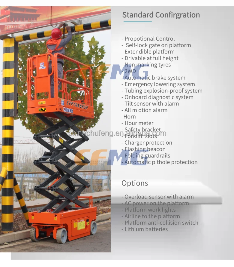 Genie Dingli Awp Lift Dc 6-16m Electric-drive Slab Scissor Lift In ...