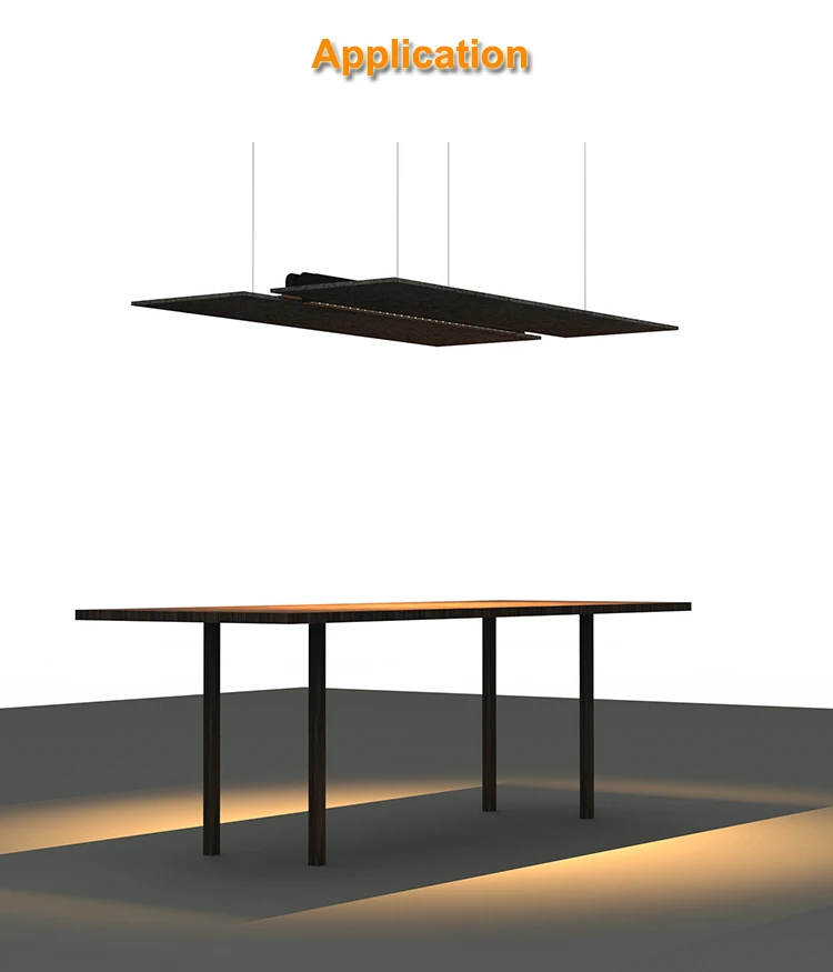 2024 Popular Design Flap Wing Acoustic Pendant Led Lights For Open ...