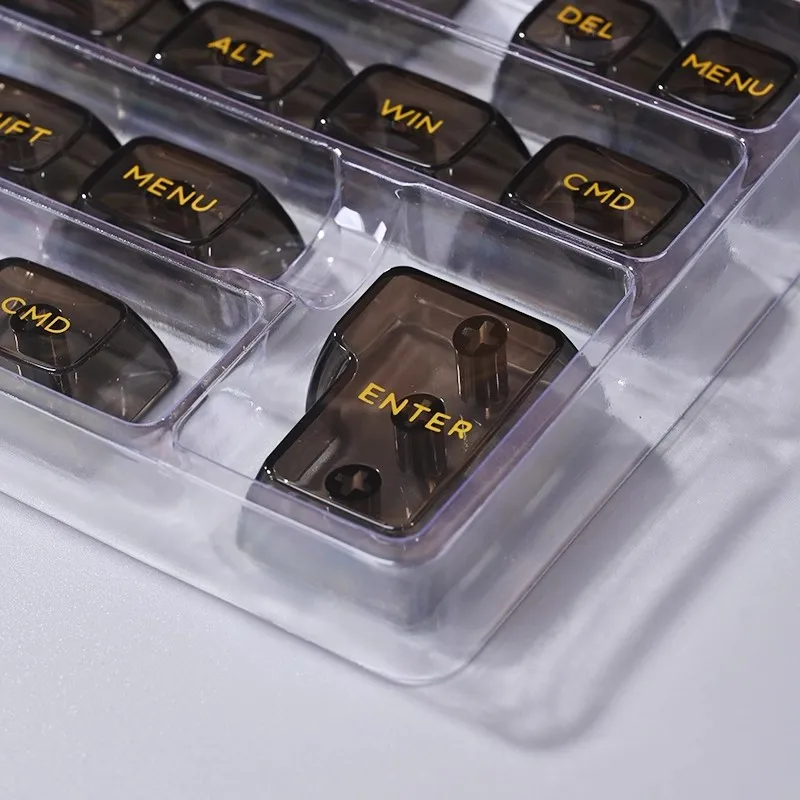 SA/KSA Transparent Crystal Keycaps - 132 Keys for Keyboard