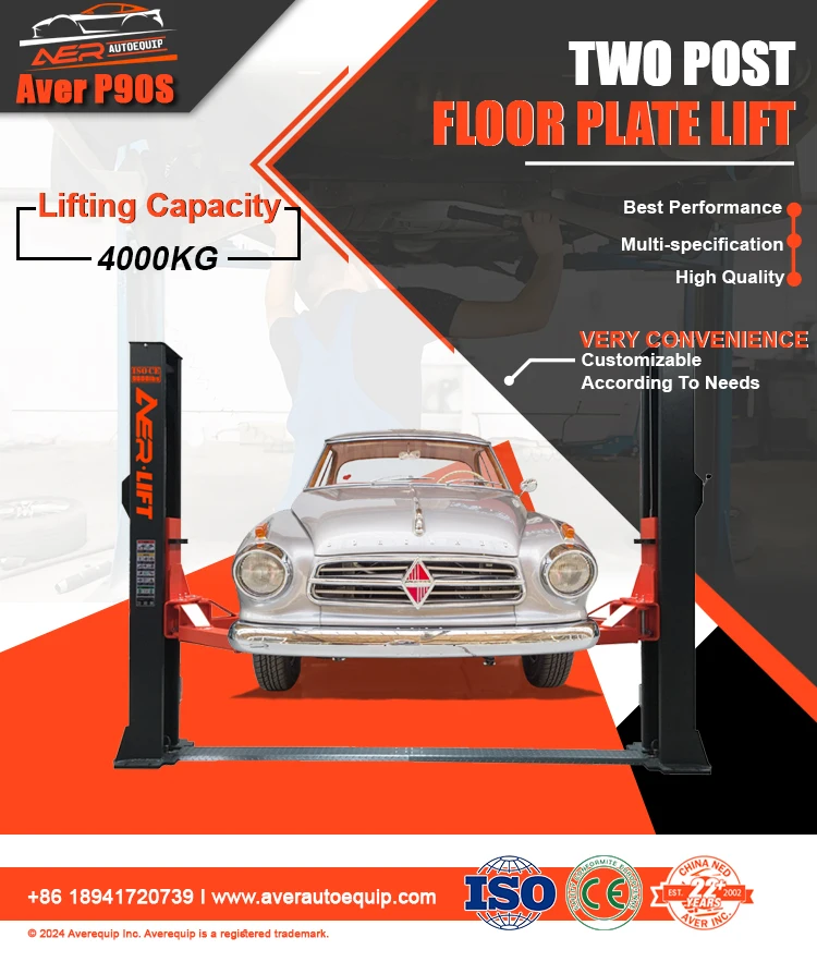 Home Garage 2 Post Car Lifts Chain With Floor Plate - Buy 5 Ton Car ...