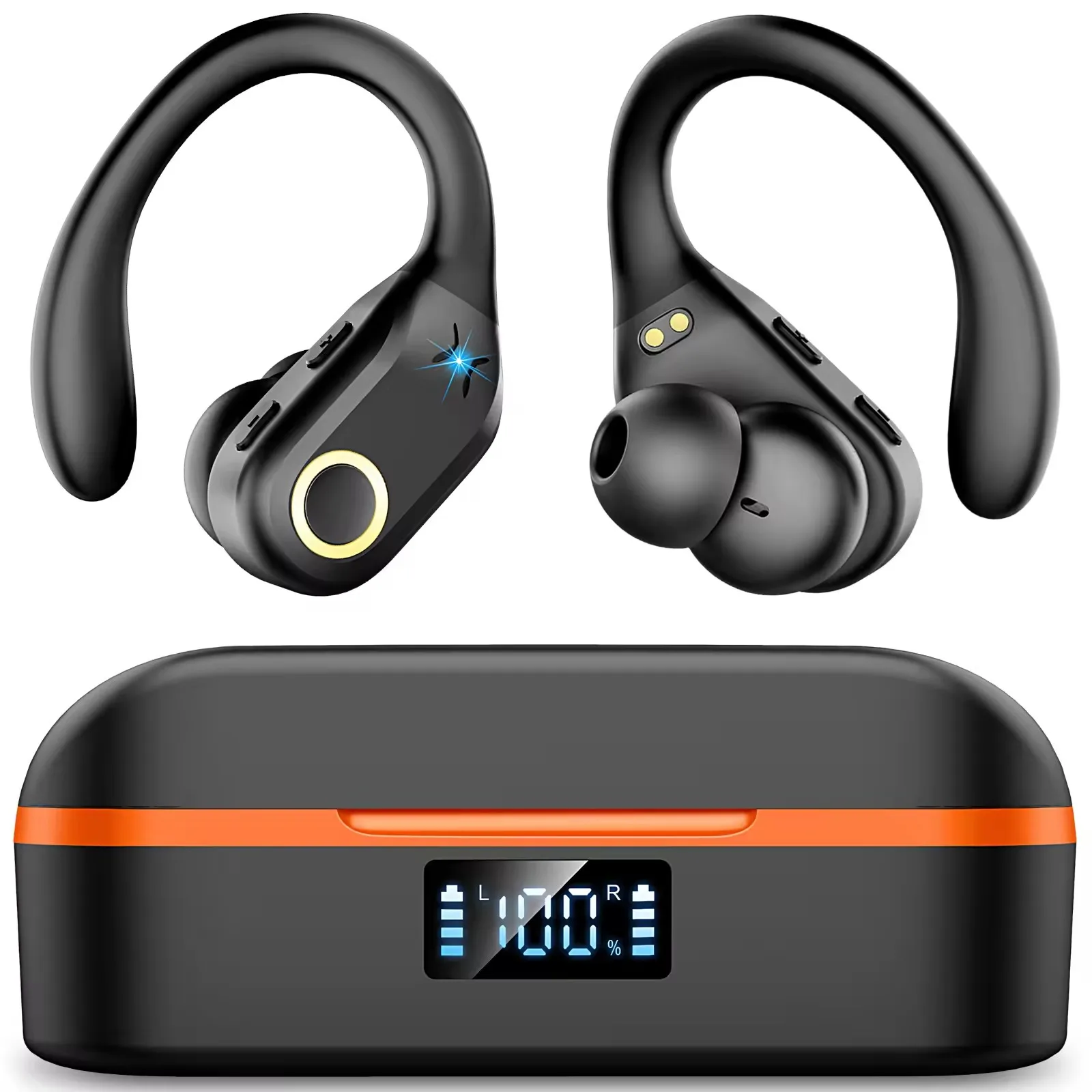 Custom Logo Package Tws Wireless Waterproof Headphones Noise Cancelling ...