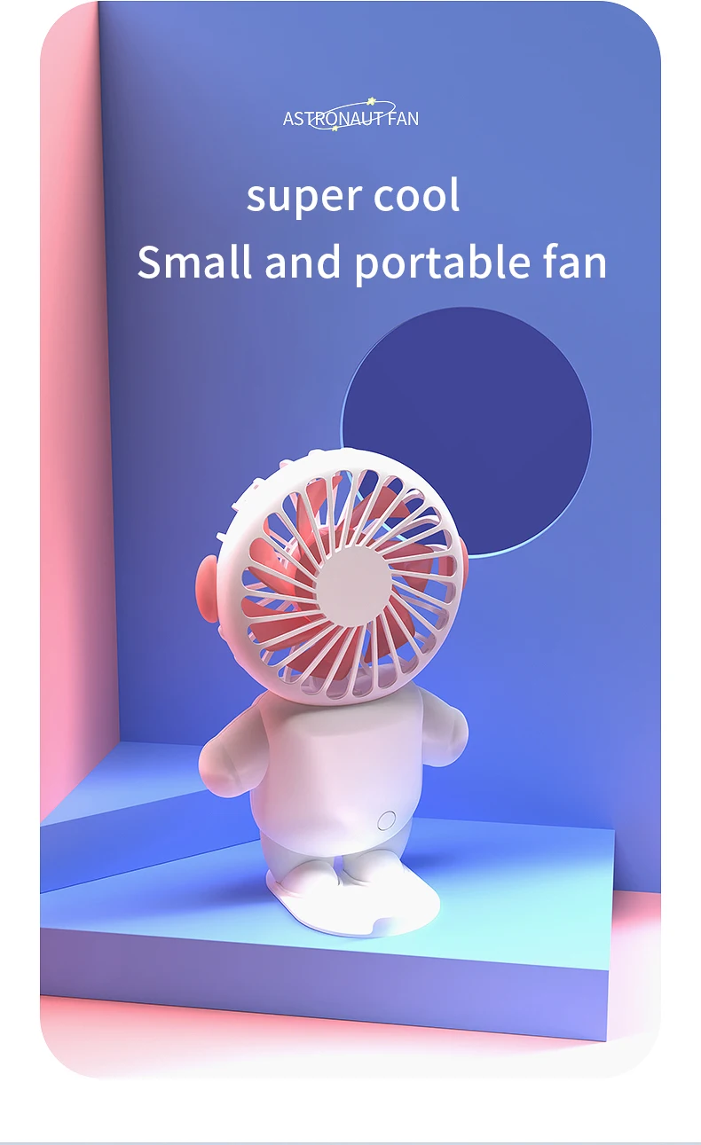 Custom New Design 5v Usb Recharge Hand-held Cute Pocket Fan Portable ...