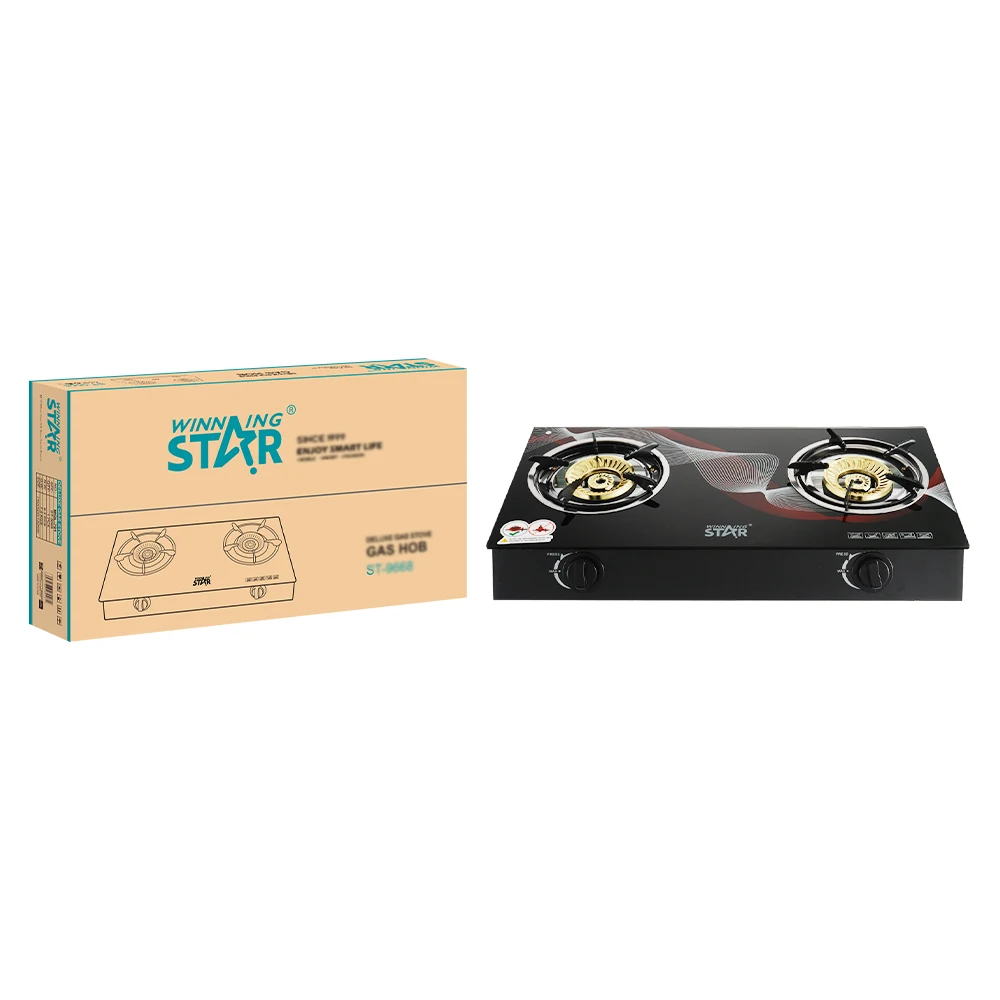 Alibaba.com: WINNING STAR ST-9668 Gas Cooker, 6MM Glass, 2 Burner Stove ...
