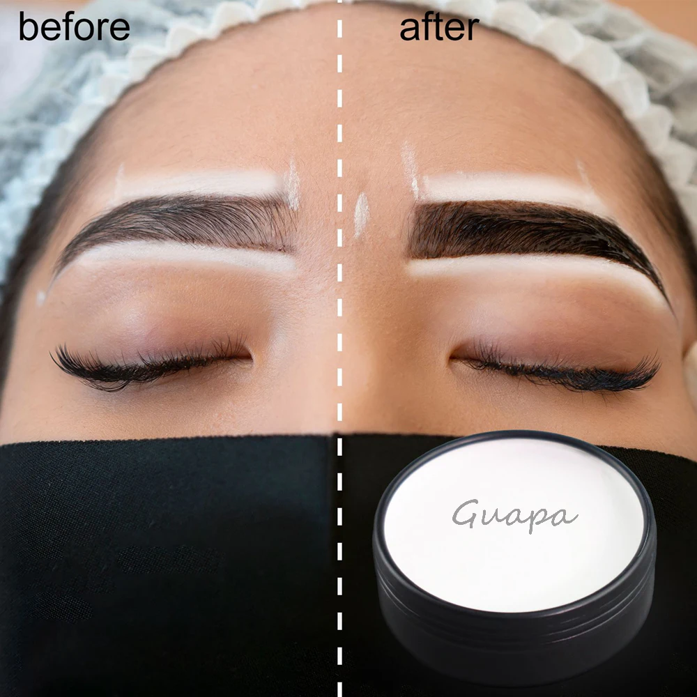 Customized Microblading Eyebrow White Paste Tattoo Brows