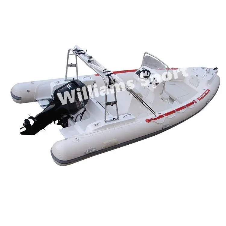 Luxury Boat 22 Ft Semi Rigid Fiberglass Hull Inflatable Boat Rib680 For ...