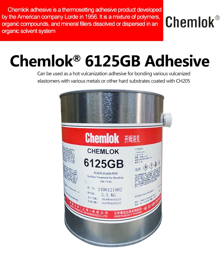 Chemlok 6125 GB Adhesive - Thermosetting Rubber for Diverse Uses