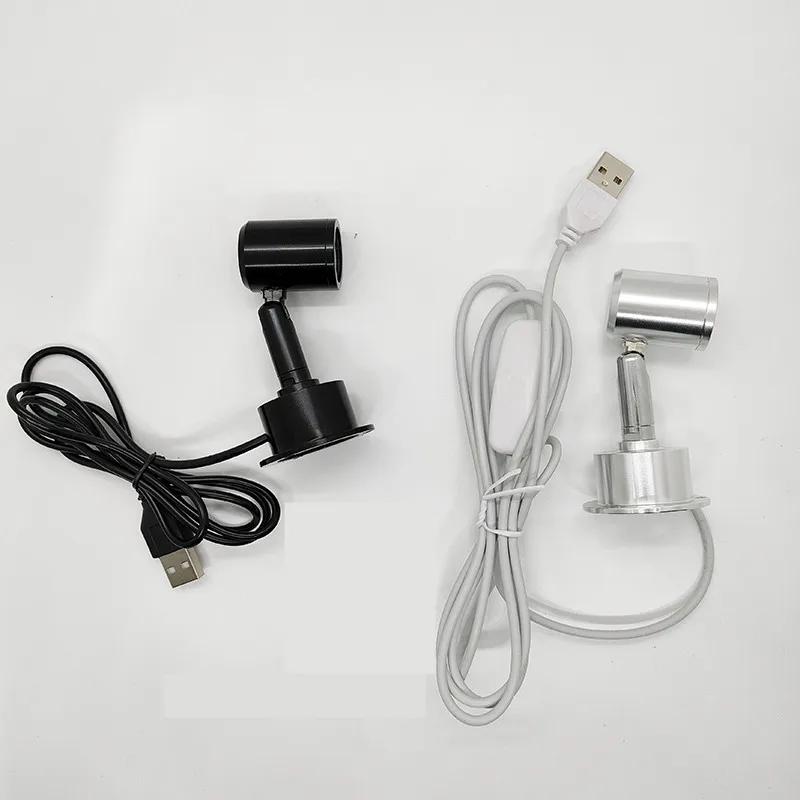 Led Usb Spotlight 3w Dc5v Jewelry Cabinet Showcase Counter Lamp Surface ...