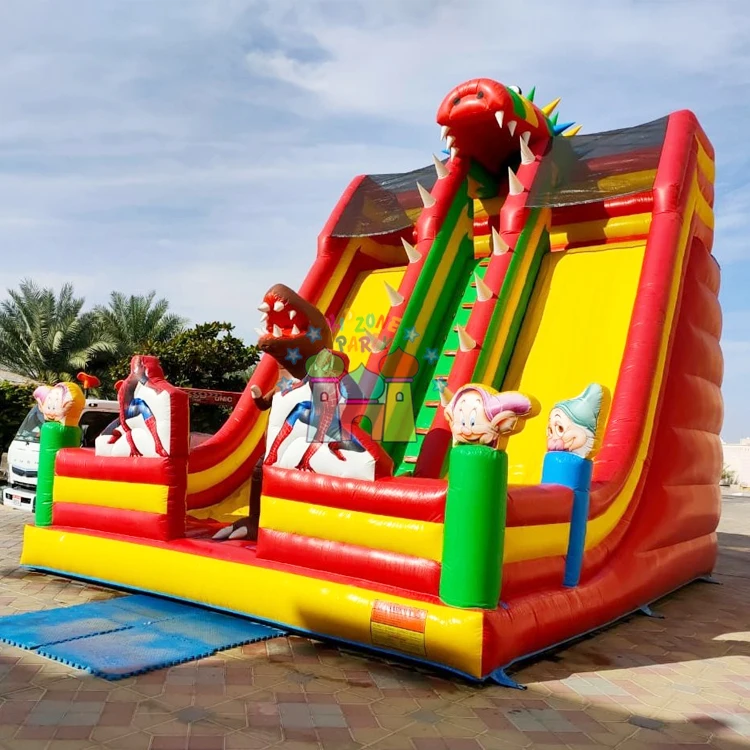 Outdoor Mega Double Sided Toboggan Gonflable Jumping Castle Commercial ...