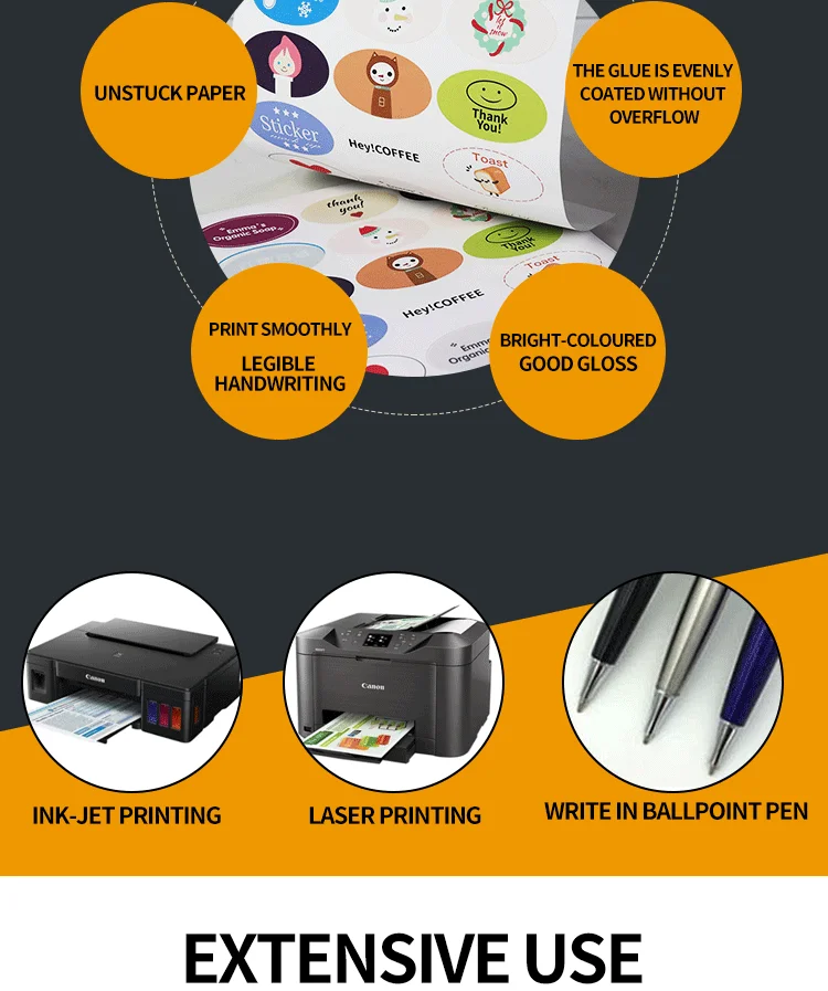 2024 A4 Waterproof Self-Adhesive Printable Vinyl Sticker Paper Custom ...