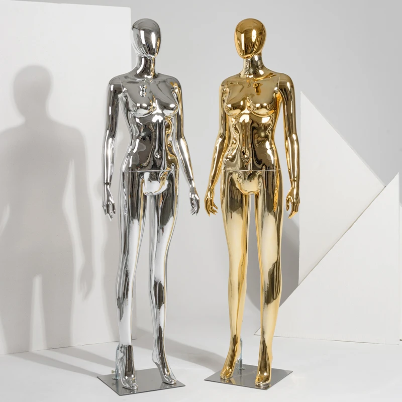 Factory Direct Commercial Luxury Gold Full Body Female Mannequins ...