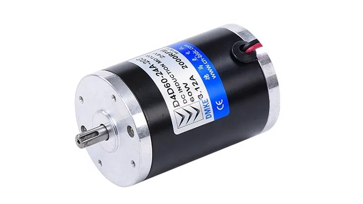 Dmke 70mm 12v 24v 60w 2000rpm Permanent Magnet Electric Brush Brushed ...