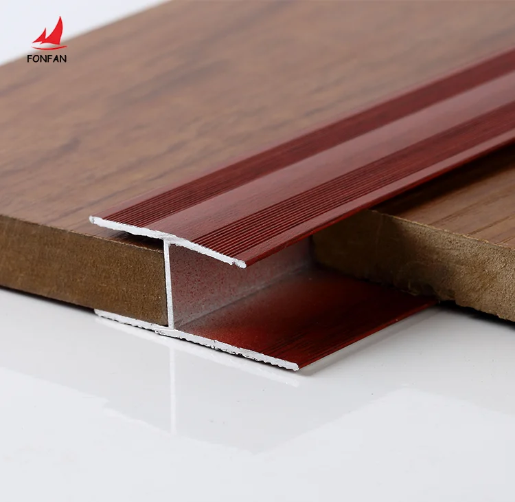 H-joint Cladding Profile - Aluminium Wood Effect Floor Trim