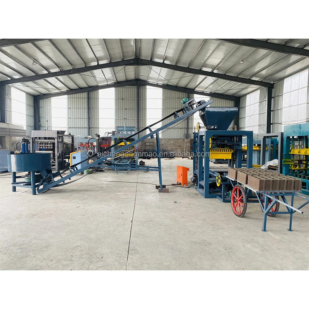 Aichen Qt4-23a Semi Automatic Block Production Line Hourdis Hollow ...