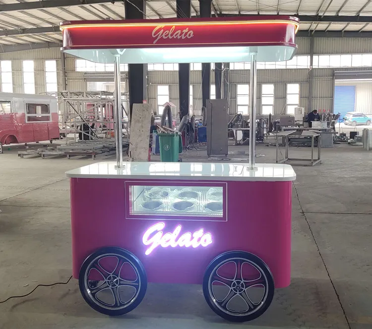 Mexican Ice Cream Push Cart - Easy Operation & Sweet Treats