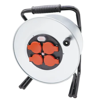 Cord Reel Extension Power 50m Or 100m Heavy Duty Industrial Electric ...