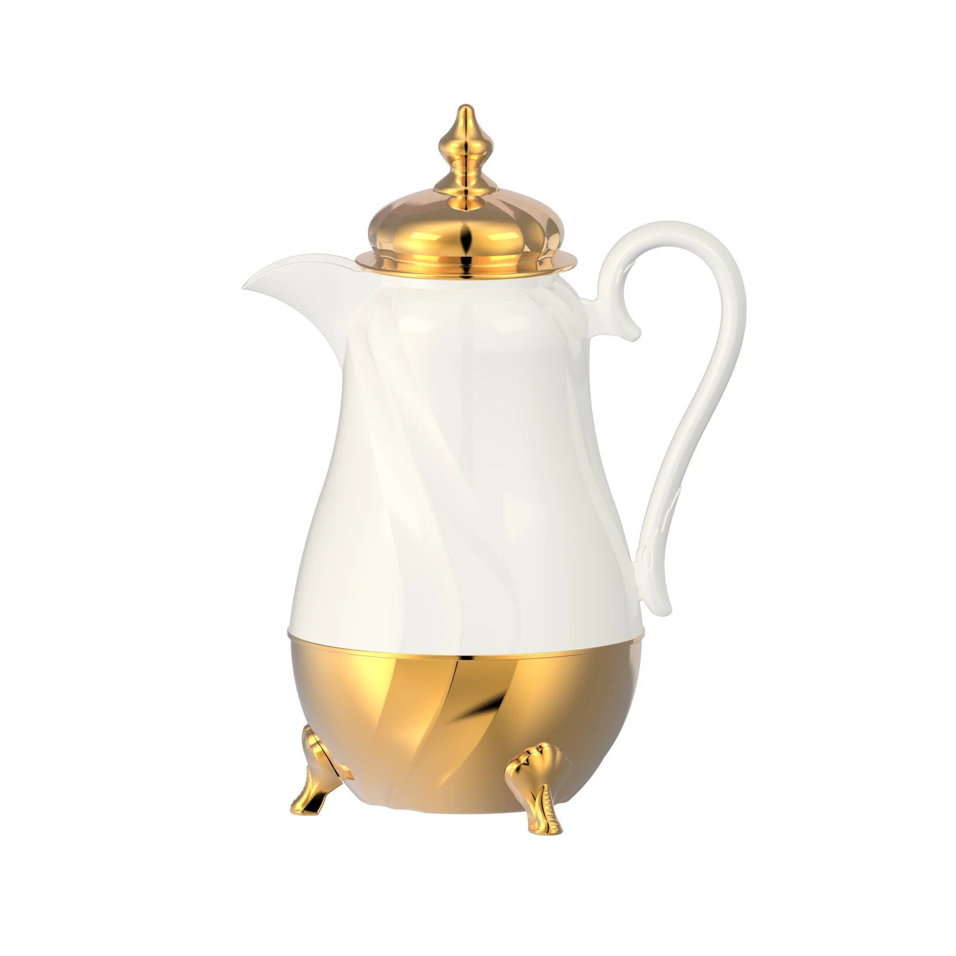 Promotional Arabic Coffee Pot Gold Coating Tea Jug With Bright ...