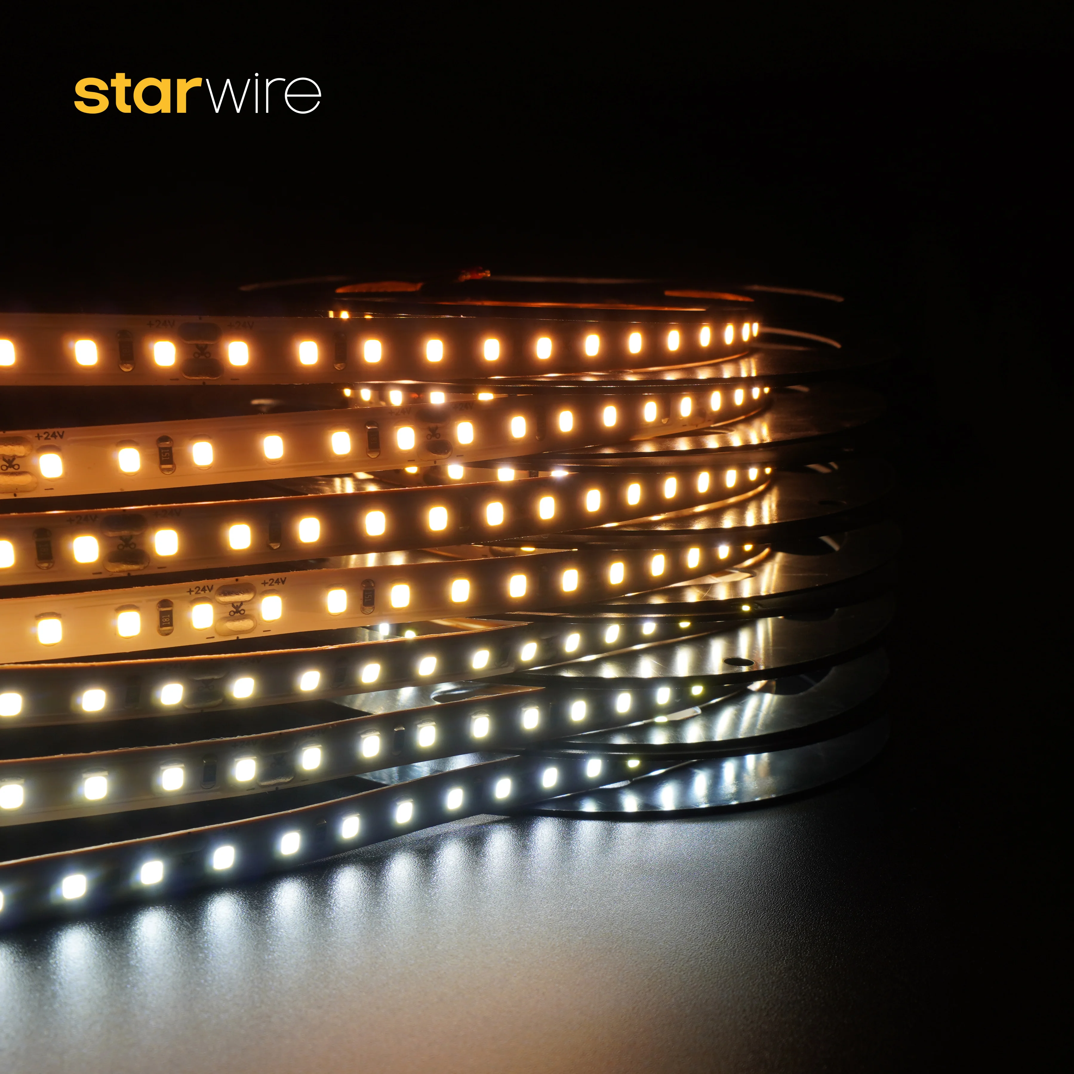 Customized Color Temperature Adjustable 2 Wires 168Leds 2835 Strip ...