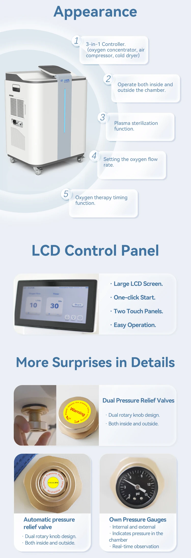 Oxygen Whole Body Sleeping Bag Skin Care Hyperbaric Oxygen Chamber For ...