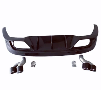 For 2015-2018 Jaguar F-pace Rear Bumper Carbon Fiber Rear Diffuser ...