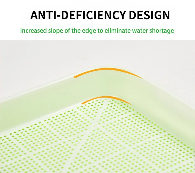 2 Layer Planting Dishes Plate Bean Sprouts Seedling Box Growing ...