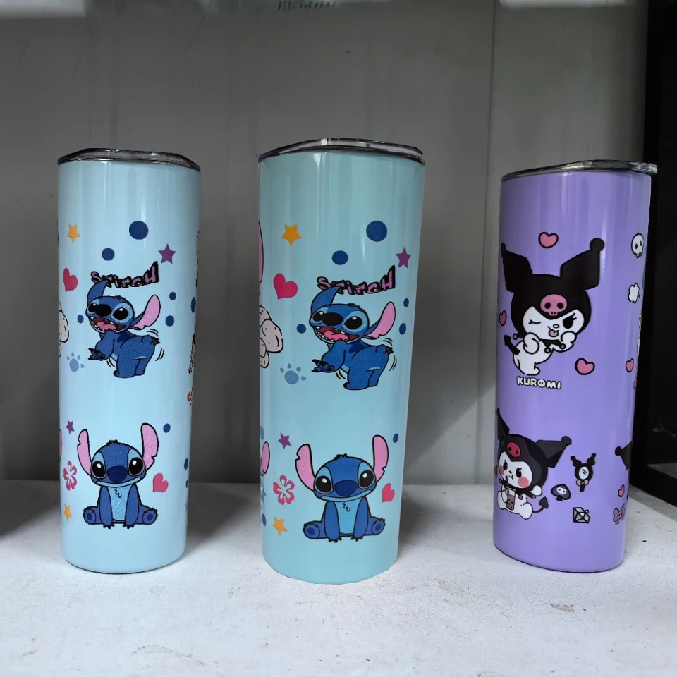 Stitch 20oz Thermos Mug Cup with Screw Lid Insulated Drink Cups Vacuum ...