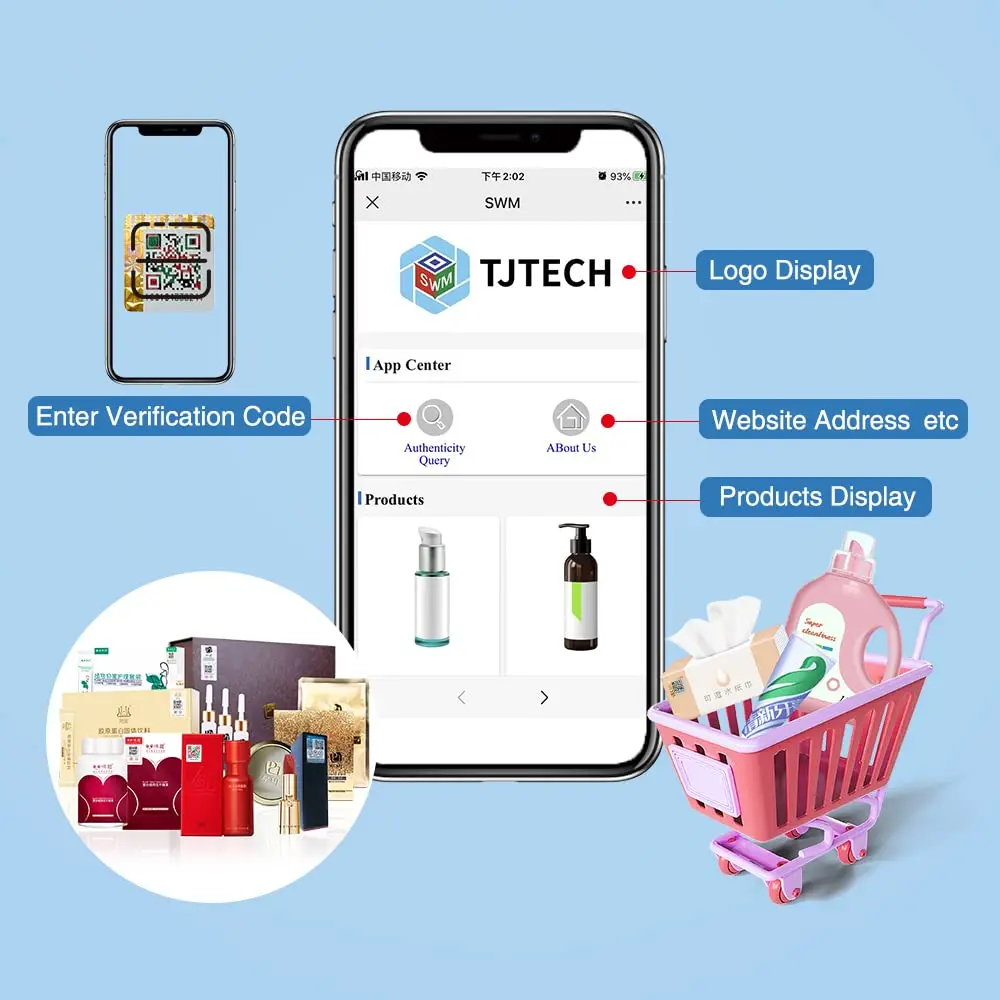 Hot Selling Serial Number Qr Code Hologram Sticker Labels With Faster ...