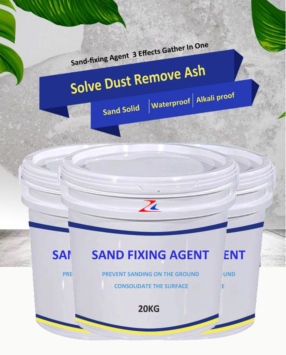 Strong Permeability Sand Fixing Agent Good Sealing Wall protection ...