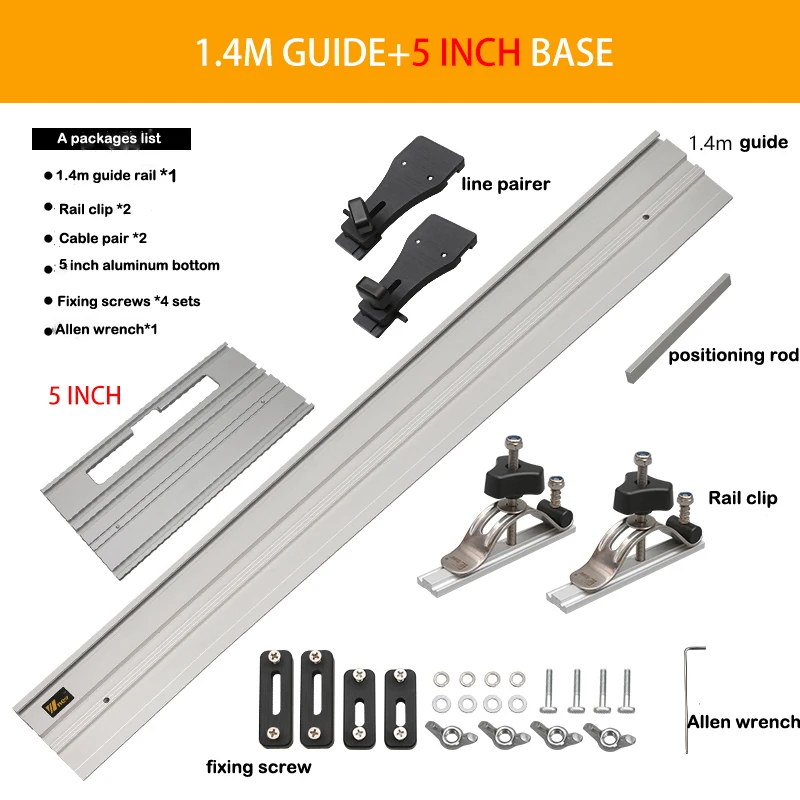 YOMO Type 19 1.4/2.8M Aluminum Guided Rails for Precision Cutting