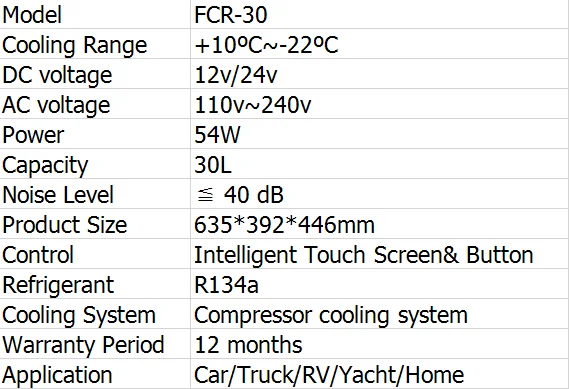 30L Battery Powered Wheels Car Fridge Freezer - Portable & Efficient