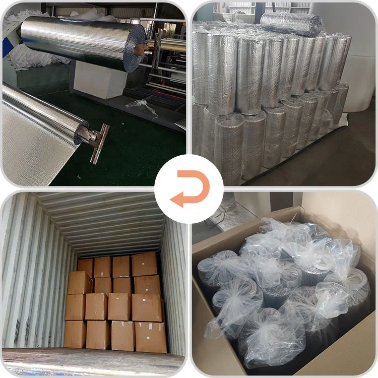 4mm Adhesive Backed Aluminum Foil Faced Kraft Paper Reflective Facing ...