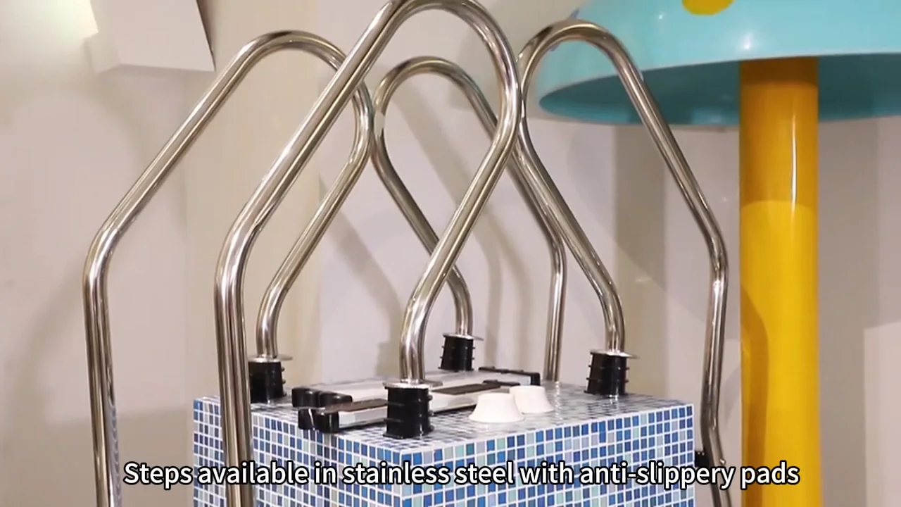 Water Crown Swimming Pool Safety Handrail Stainless Steel For Inground ...