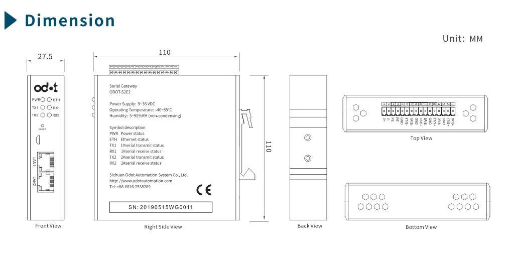 Modbus Ethernet Gateway With 4 Serials Port S4e2 Protocol Converter ...