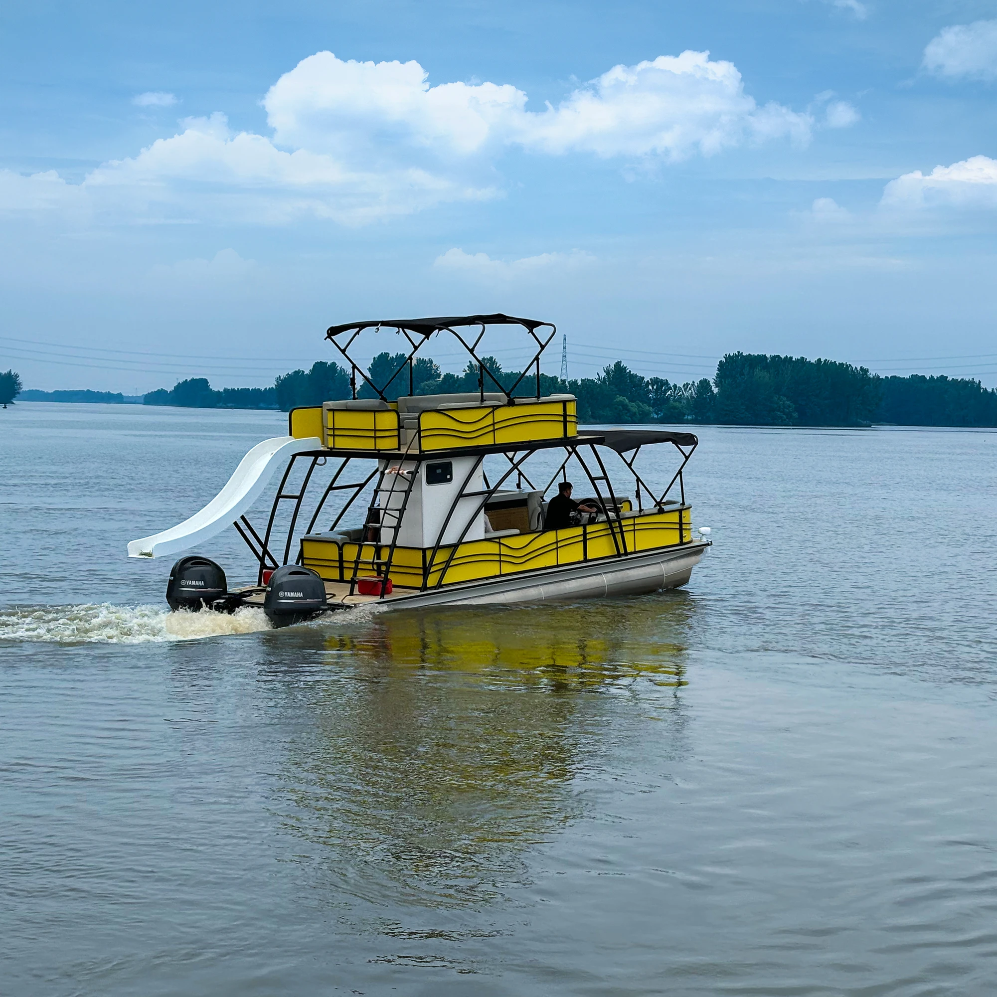 PBD-25 Double Decker Pontoon - Luxury Fishing House Boat