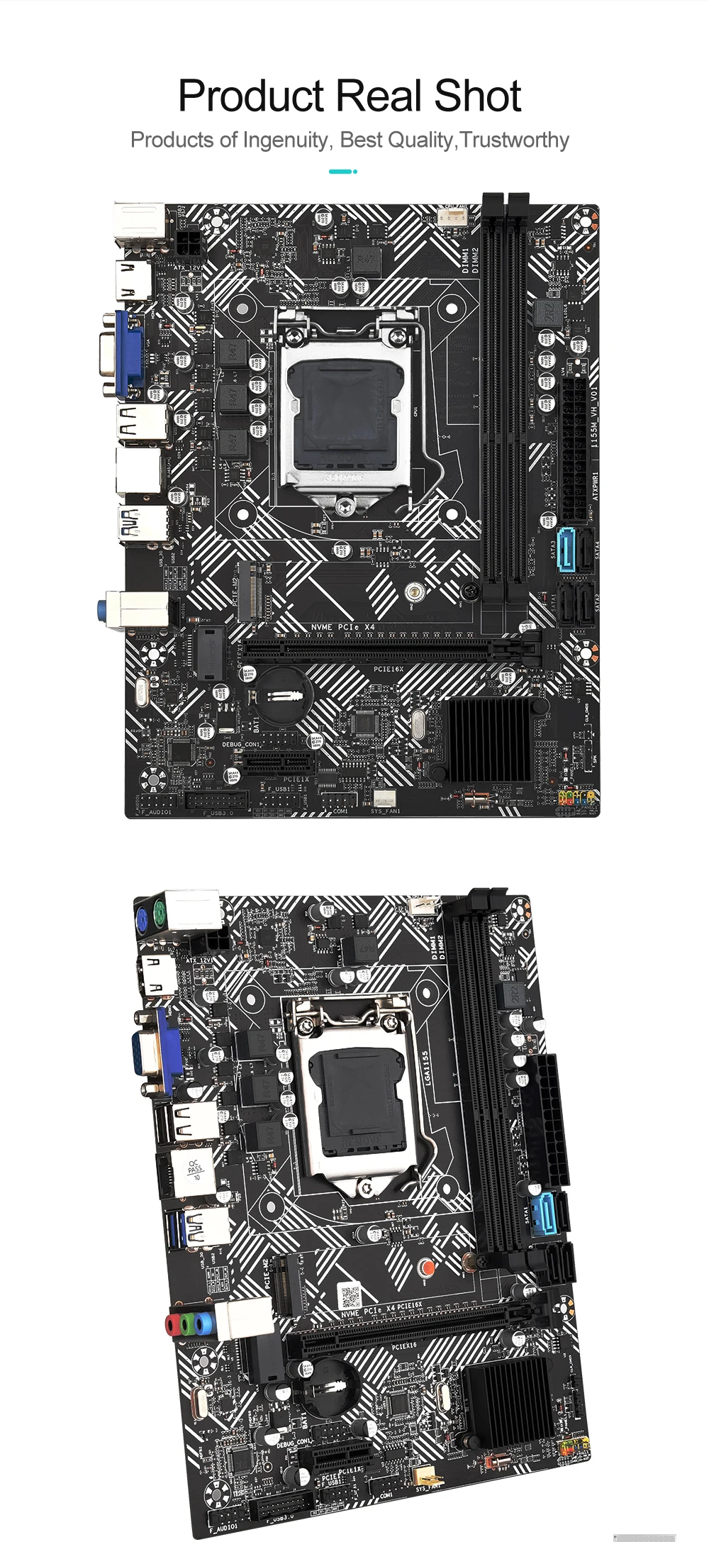B75-vh M-atx Desktop Motherboard For Intel B75 Nvme M.2 High-speed Sata ...