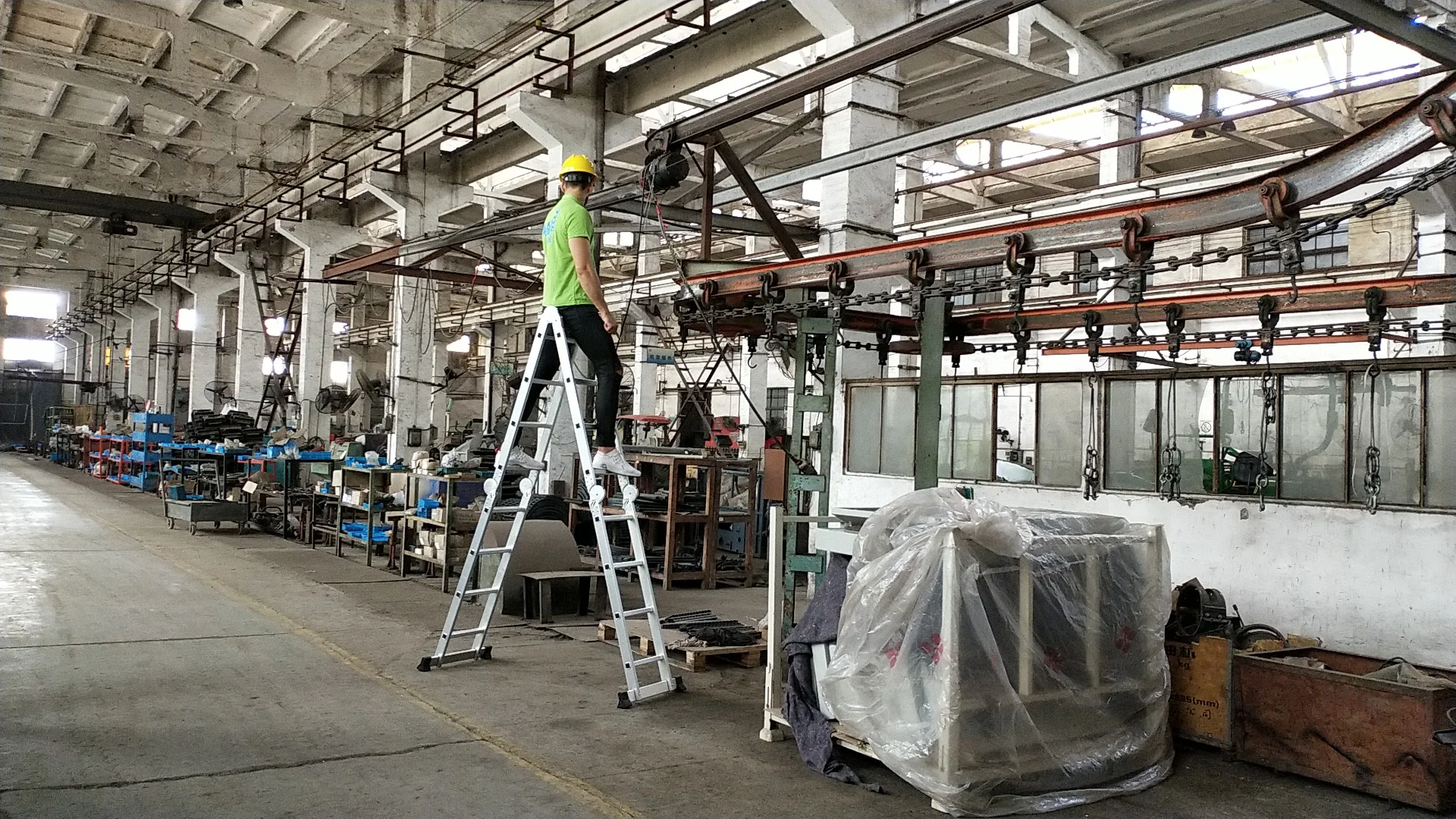 Multi-purpose Aluminum Ladders Fiberglass 4*3 De 3.6m Safety Ladder Foldable Manufacturers ...