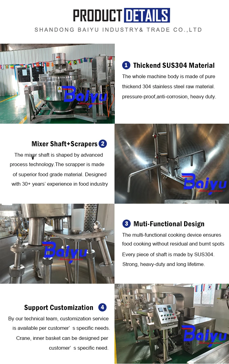 Baiyu High Quality Electromagnetic Heating Planetary Stir Frying Pan ...