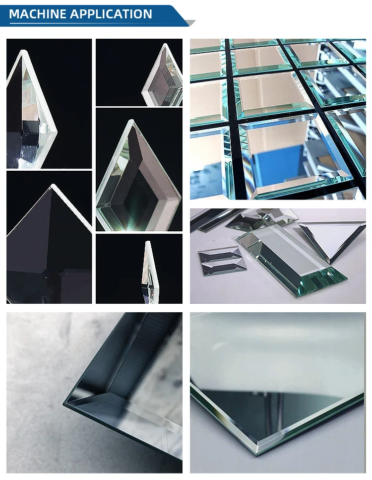 Straight Line ABB Motor Glass Processing Machines PLC Mirror Glass ...