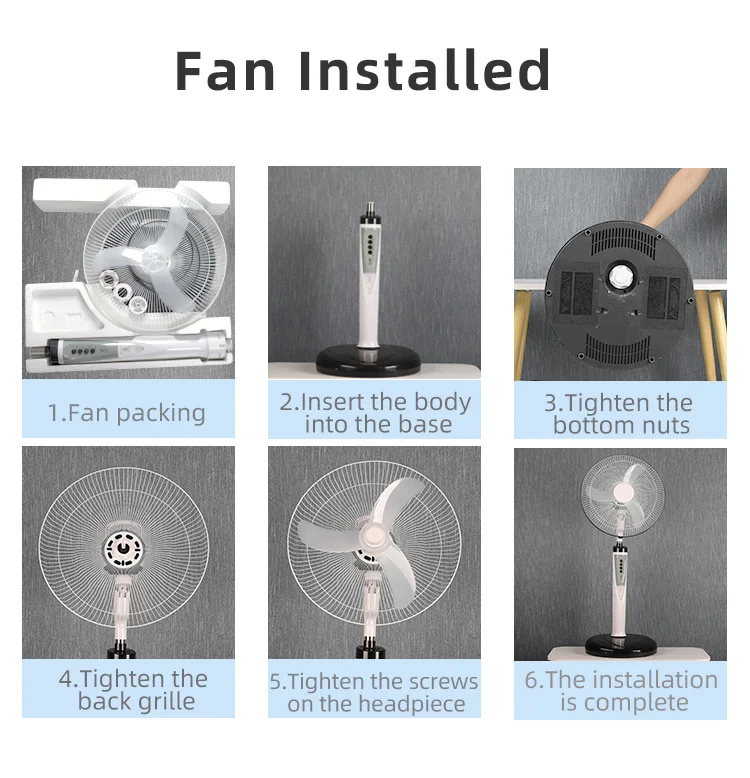 Durable Using Standing Fan Emergency Rechargeable Battery Fan - Buy ...