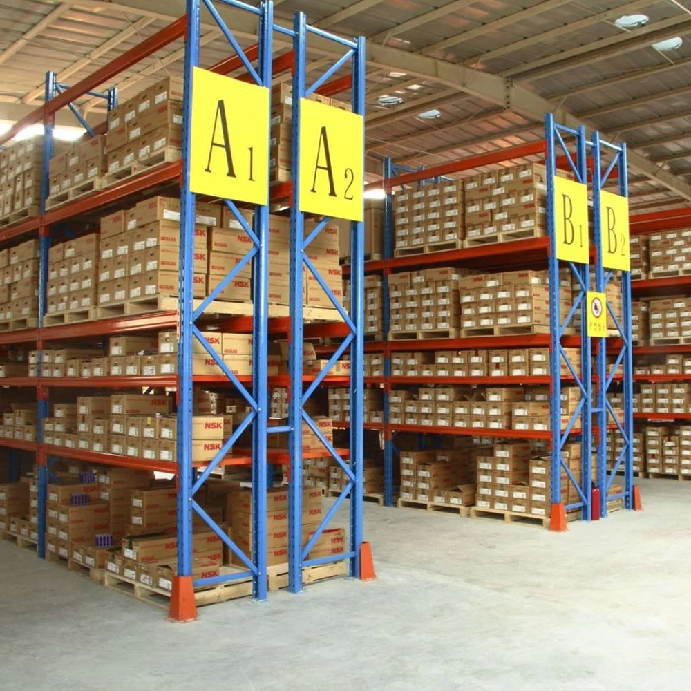 Customized Yellow Medium Duty Stacking Racks for Warehouses