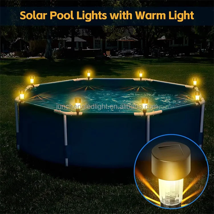 Led Solar Fence Light Waterproof For Garden & Pool Decoration - Oem