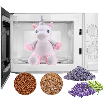 Cuddly Warm Soft Stuffed Plush Oven Weighted Unicorn Toy Microwave Heat ...