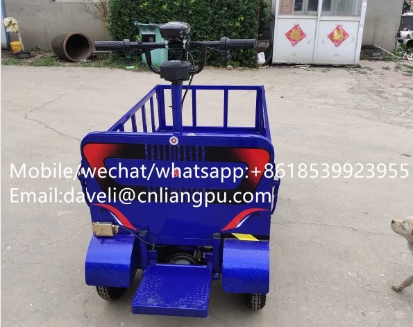 Warehouse Electric Platform Trolley Carts Flatbed 4 Wheel Truck With ...