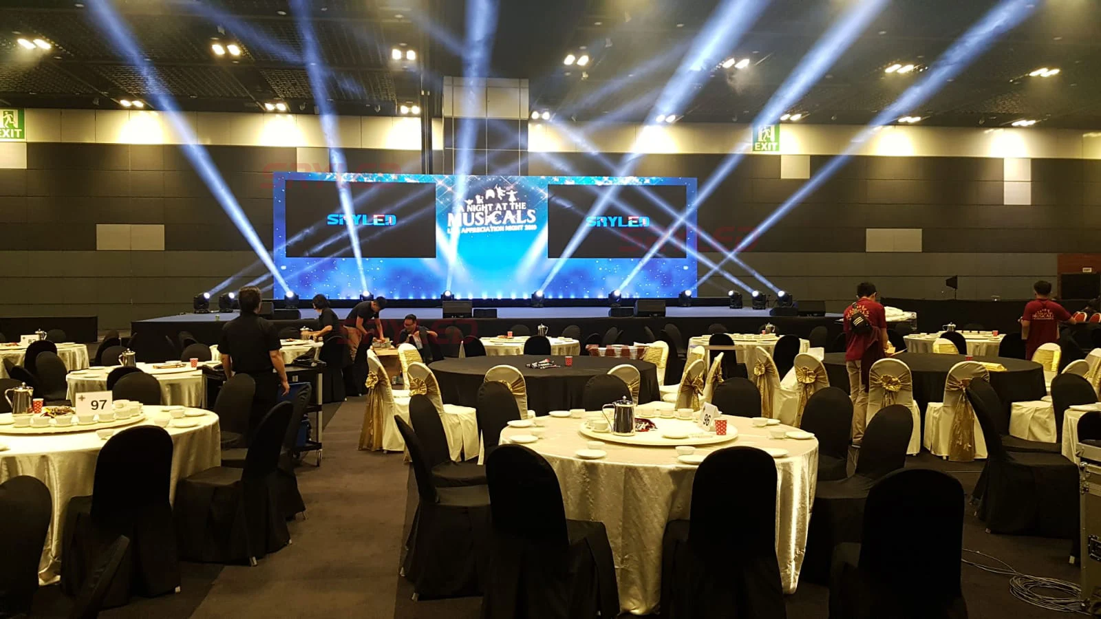 500x500mm Indoor Outdoor Giant Stage Background Led Video Wall P2.6 P2 ...