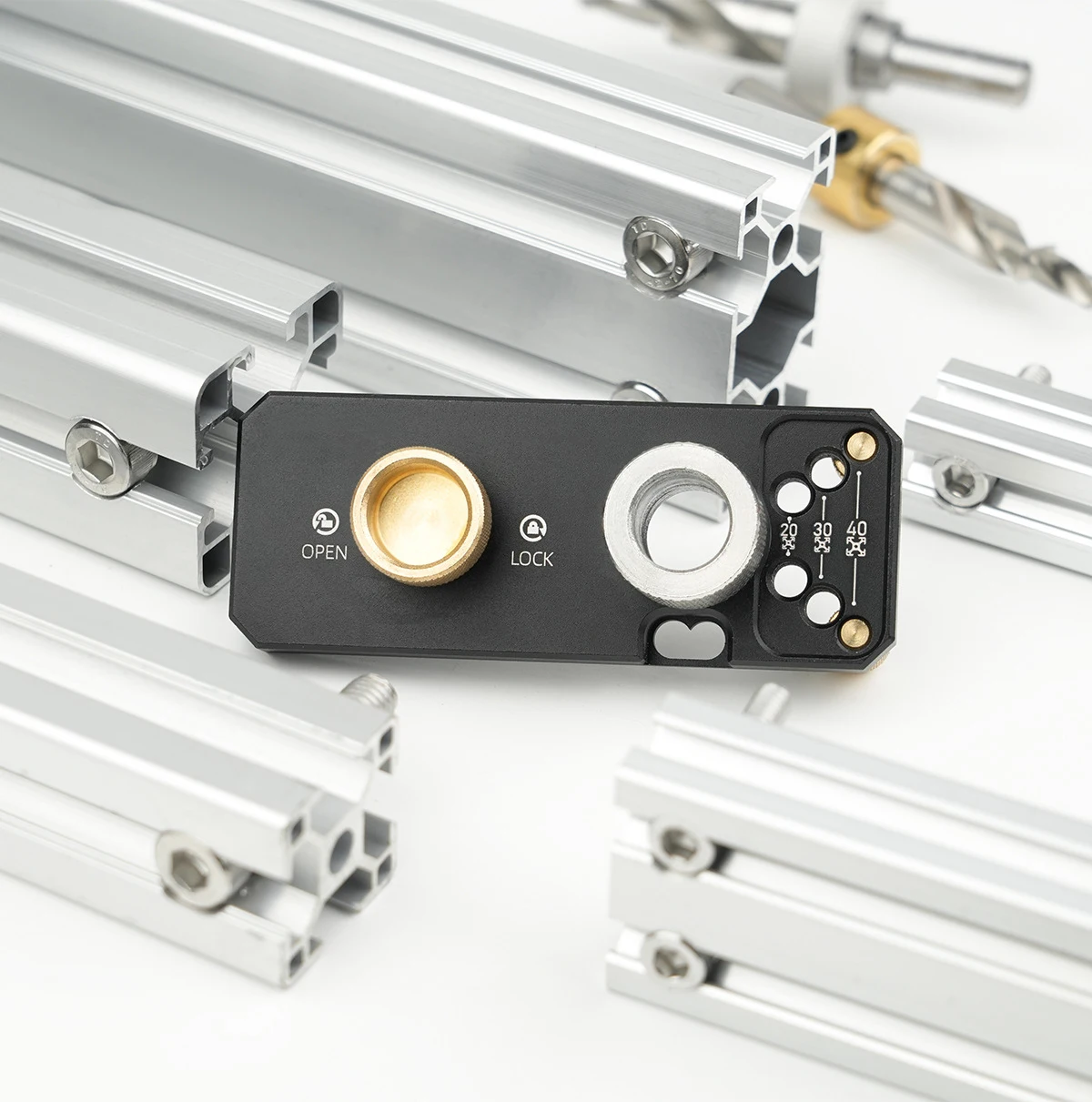 Alibaba.com: Aluminum Profile Drill Guide Access Hole Jig for 2020 2040 ...