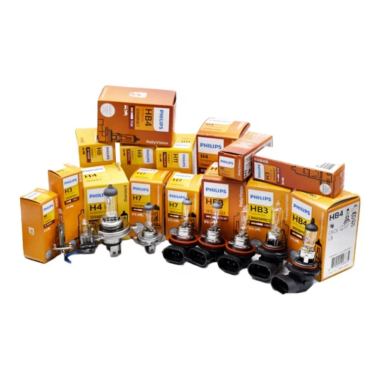High Quality Philip H1h3 H4 H7h8 H9 H11 Hb3 Quartz Halogen Bulb 12v 24v ...