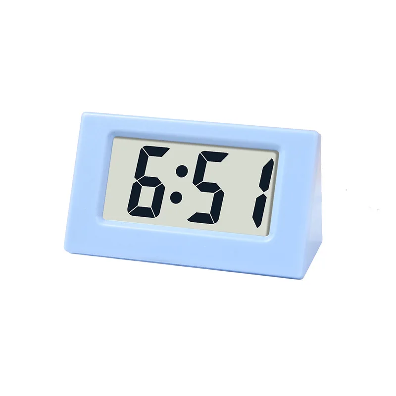 Triangle Stand up Desktop Work Clock Reloj Large Simple Screen Display ...