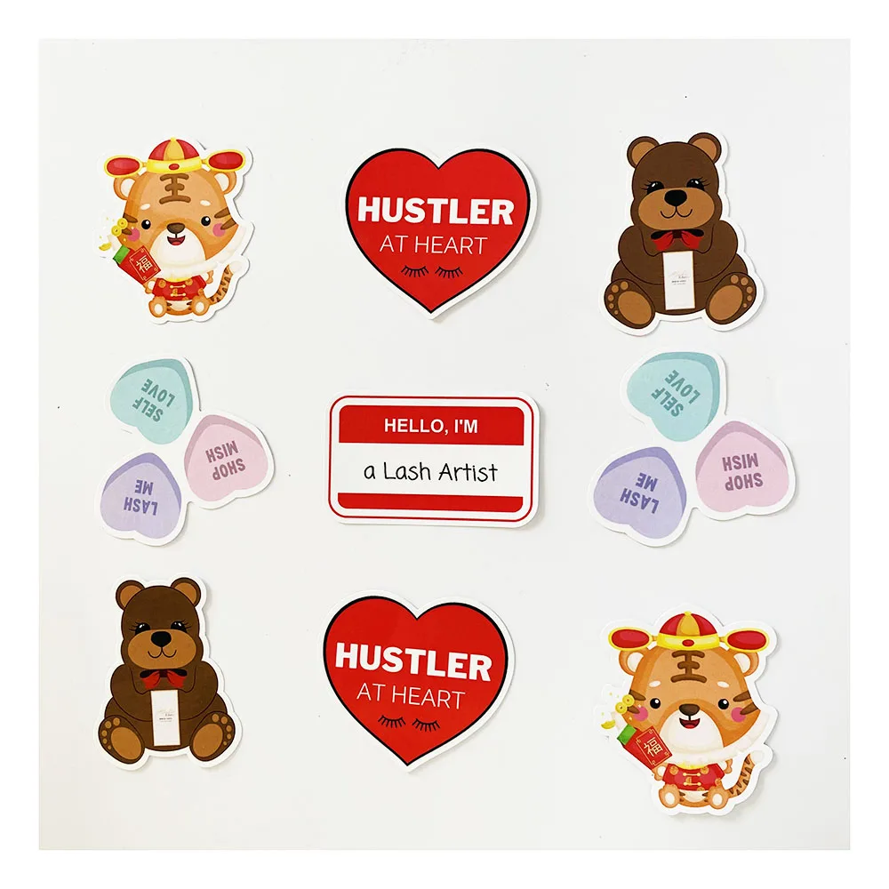 Waterproof Permanent Vinyl Logo Stickers Decorative Colorful Cartoon ...