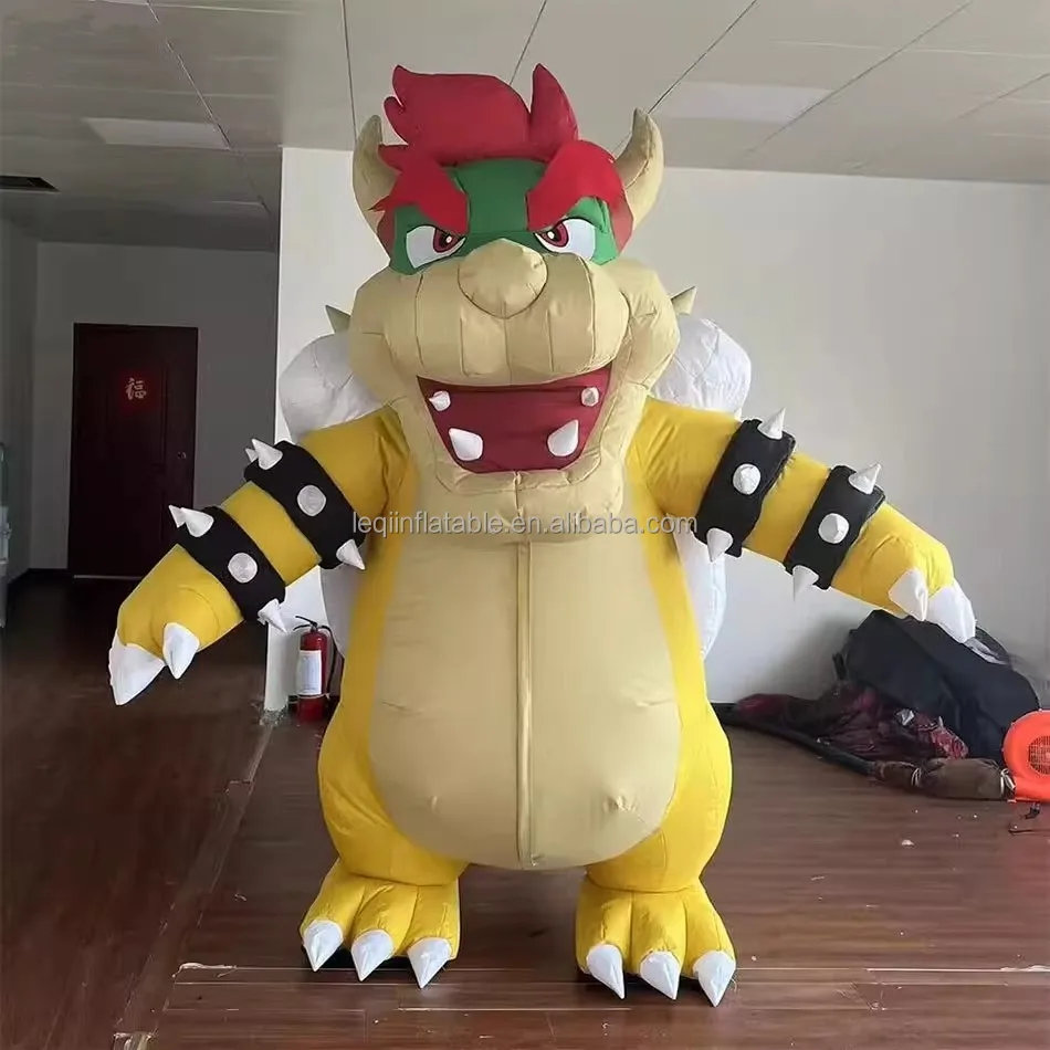 Funny Cartoon Character Cosplay Suit Inflatable Bowser Turtle Mascot ...